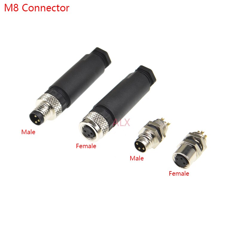 Conector de sensor impermeable M8, conector macho ... – Grandado