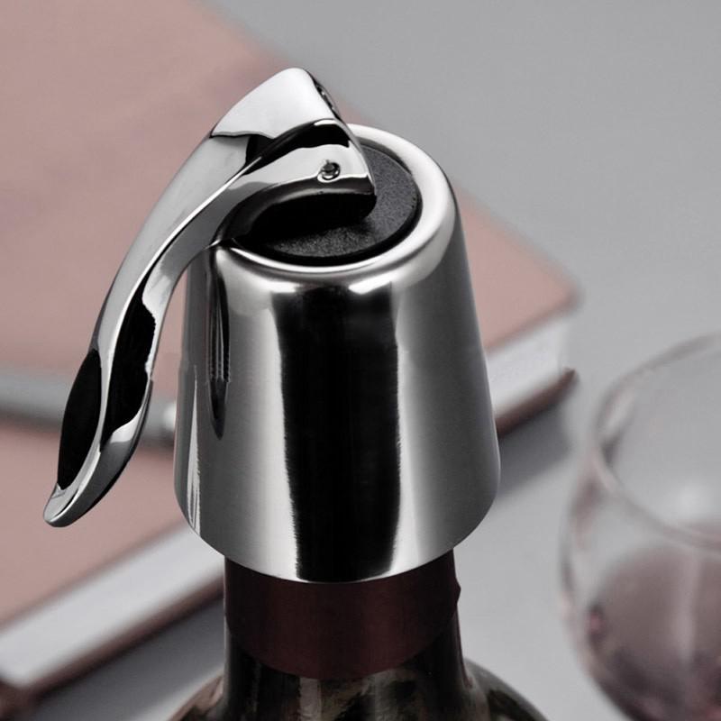 Stainless Steel Reusable Vacuum Red Wine Stopper B... – Grandado