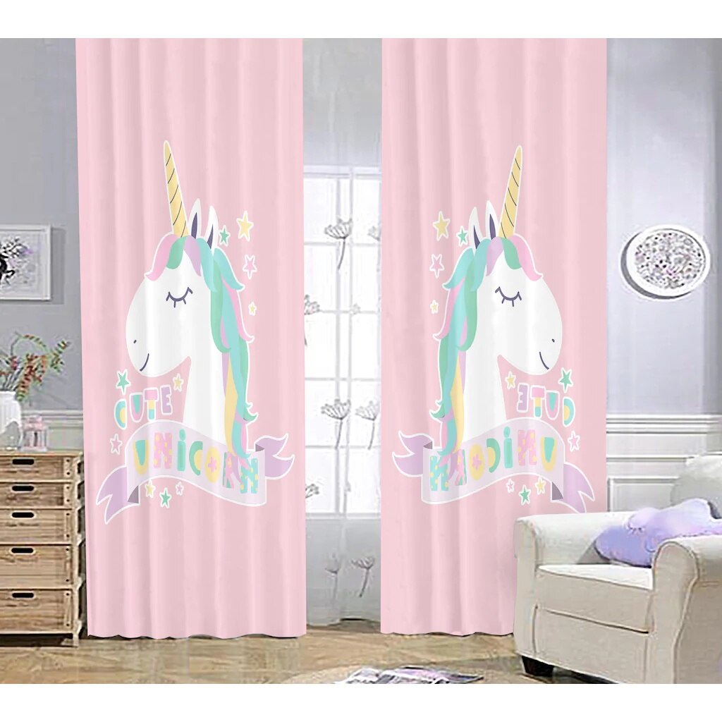 Unicorn Bİ50 Children 'S Room Backdrop Curtain Sin... – Grandado