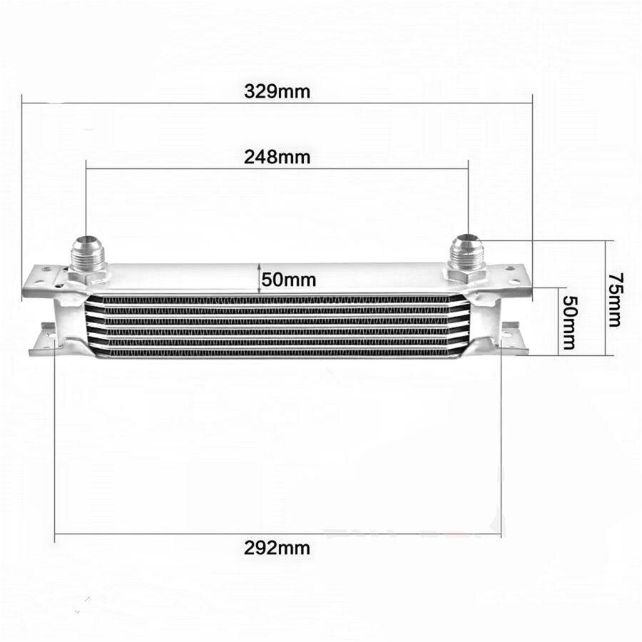 Universal Car Oil cooler Silver 7 Row AN10 Engine ... – Grandado