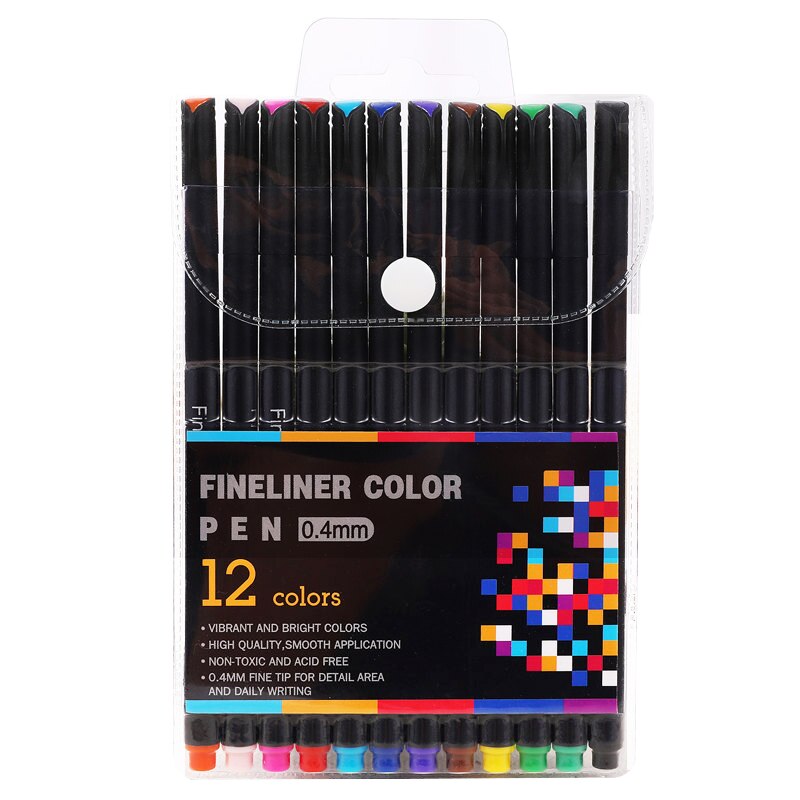 12/24/48/60 Color Fineliner Pen Set Felt Tip Art M... – Grandado