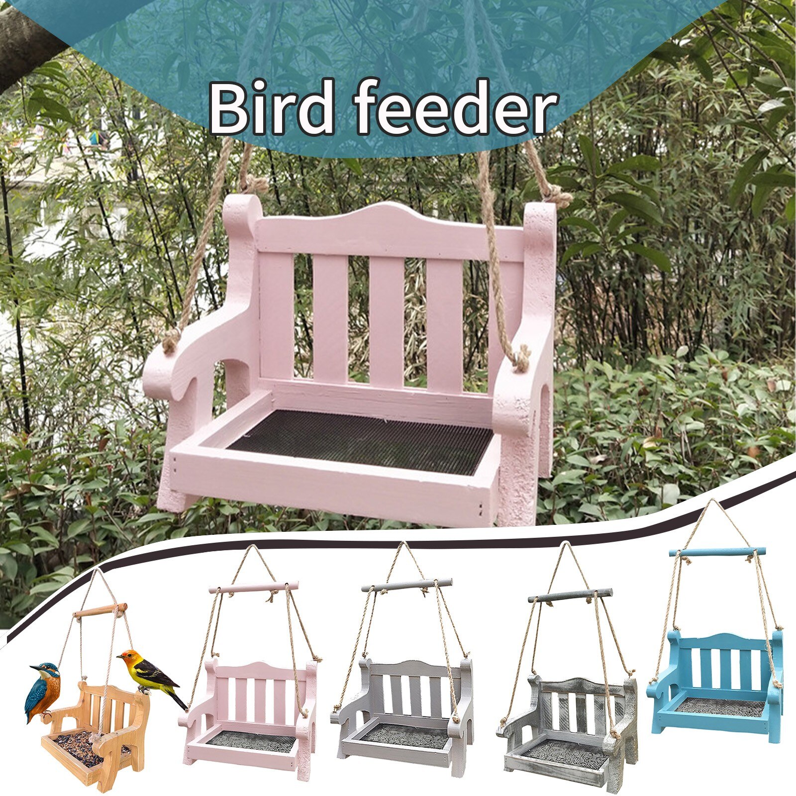 Houten Vogelvoeders Opknoping Type Outdoor Huisdie... – Grandado