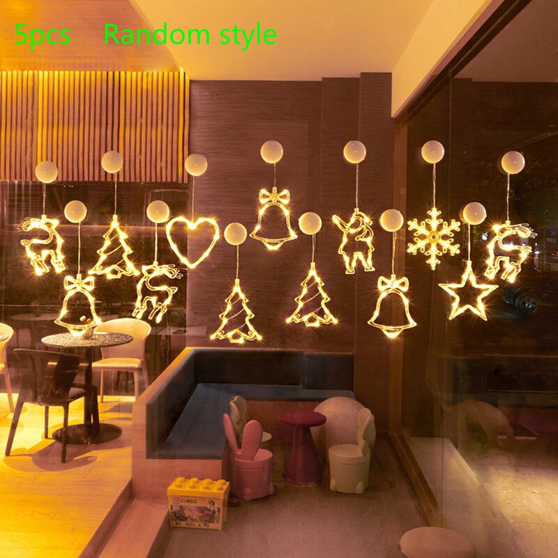 Christmas Decoration Lights Bells Snowman Lights L... – Vicedeal