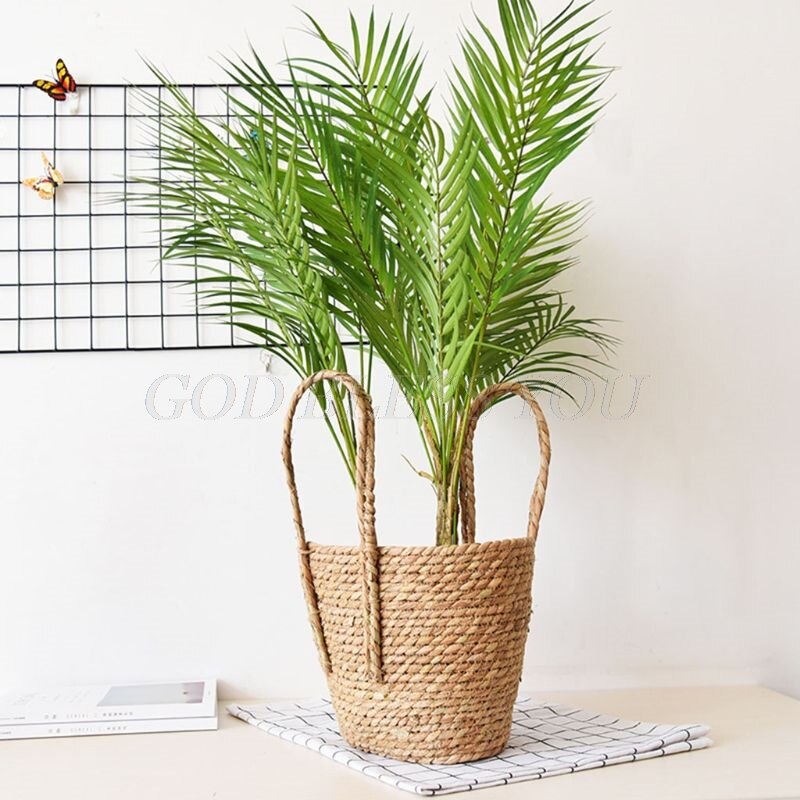 Nordic Handmade Straw Storage Basket Floor Indoor ... – Grandado