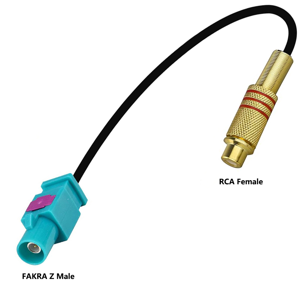 RCA Male to Fakra Z Male/Female Video Cable Adapte... – Grandado