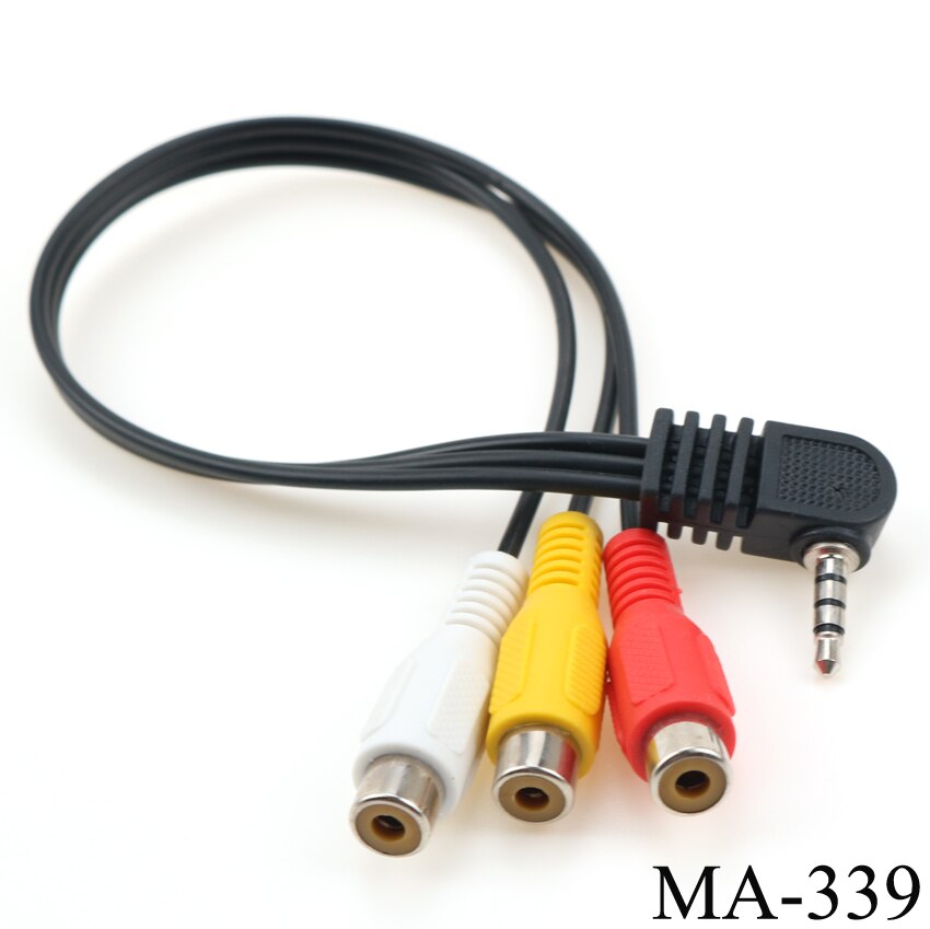 1/8 "3,5mm 4P mini AV TRRS enchufe en ángulo ... – Grandado