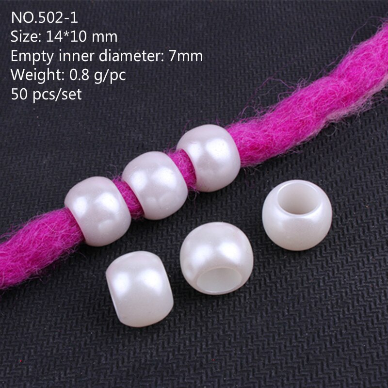 50 Pcs/set Braid Pearl Jewelry Beaded Wig Braided ... – Vicedeal