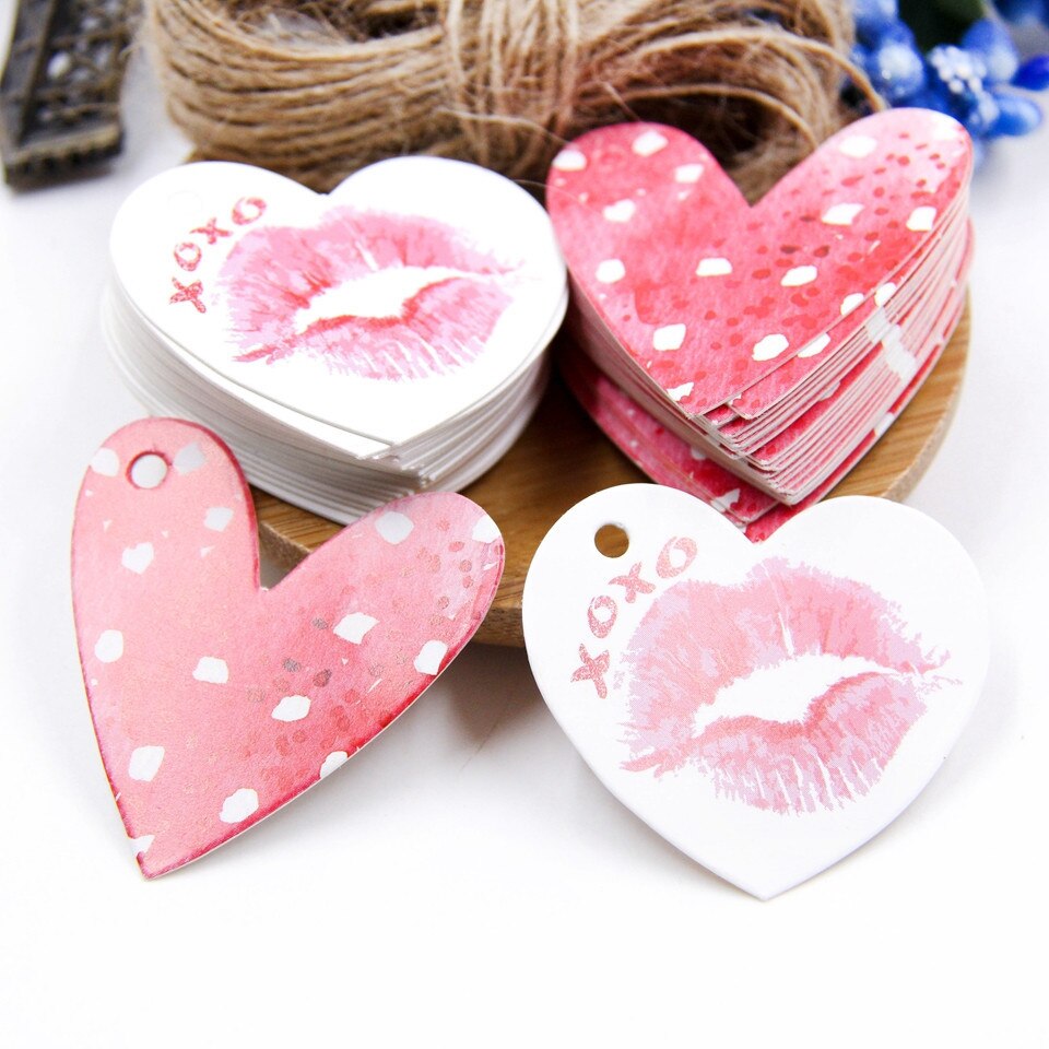 50PCS/Lot Paper Tags Label with Hemp Rope Wedding ... – Grandado