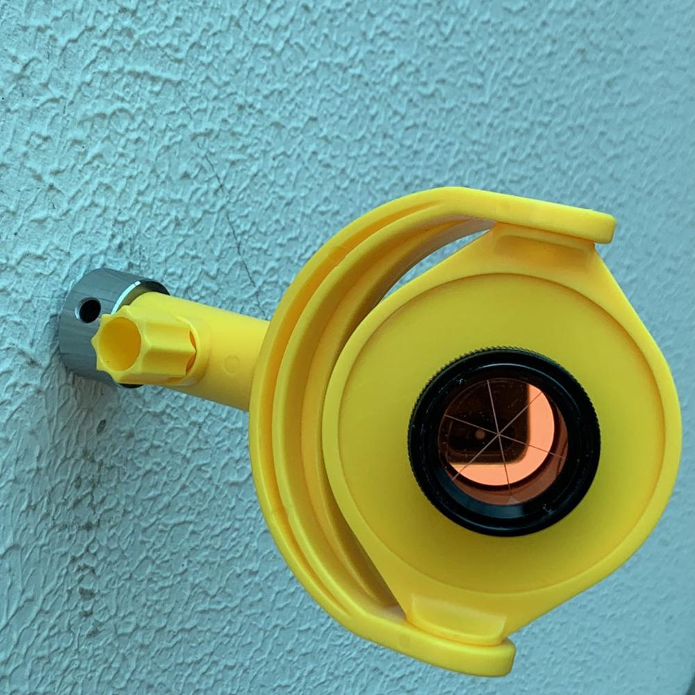 Tilting brackets with 25.4mm copper coated mini prism for total station ...