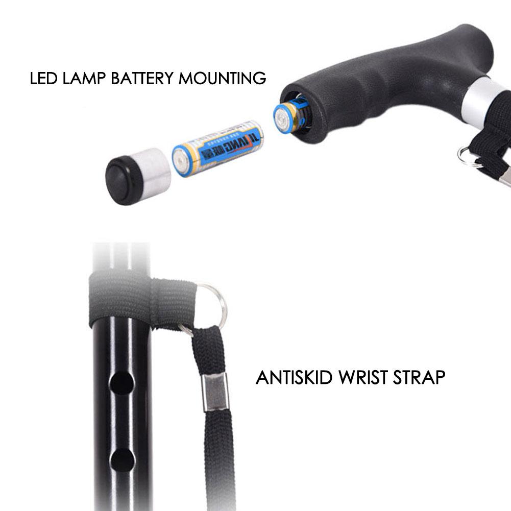 Folding LED Light Safe Walking Stick Folding Ultra... – Grandado