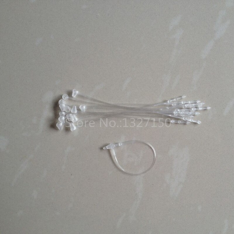 1000pc 8,4 cm Transparent Kunststoff Snap Tag Pins... – Vicedeal