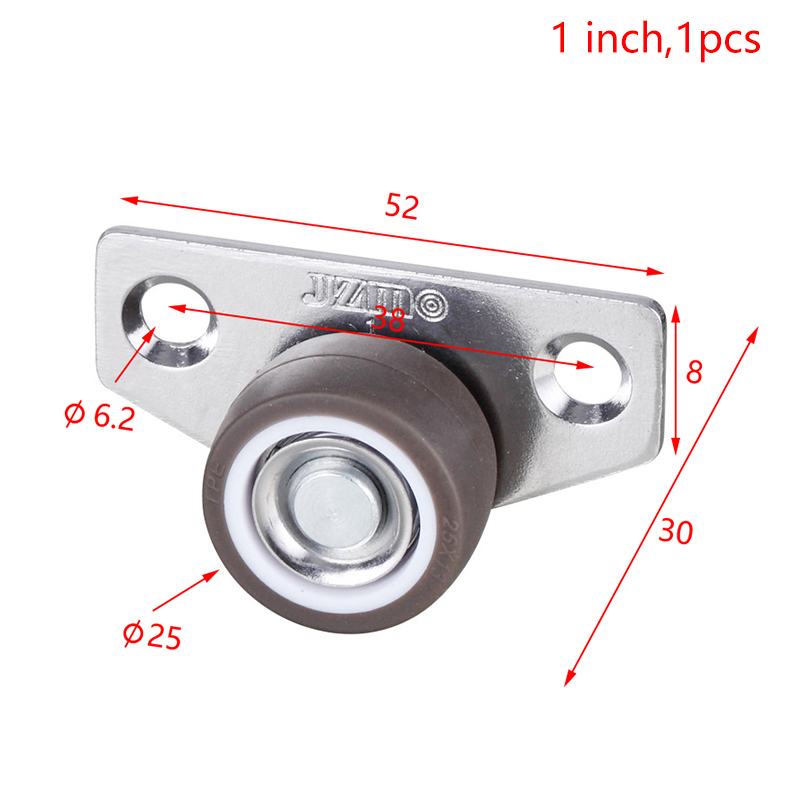 1/4Pcs Small Furniture Caster Wheels Low Profile R... – Grandado
