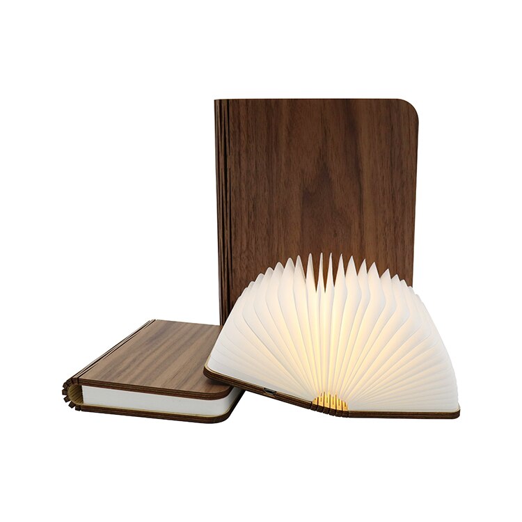 Portable 3 color 3D LED book night light wooden 5V... – Grandado