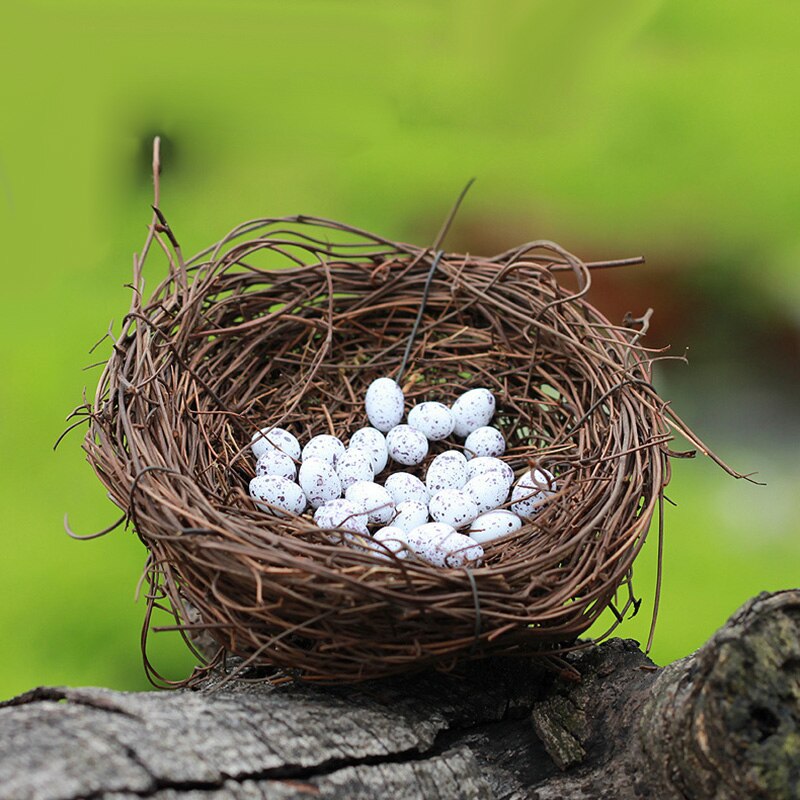 Happy Easter Party Decor Supply Paasei Ronde Rotan... – Grandado