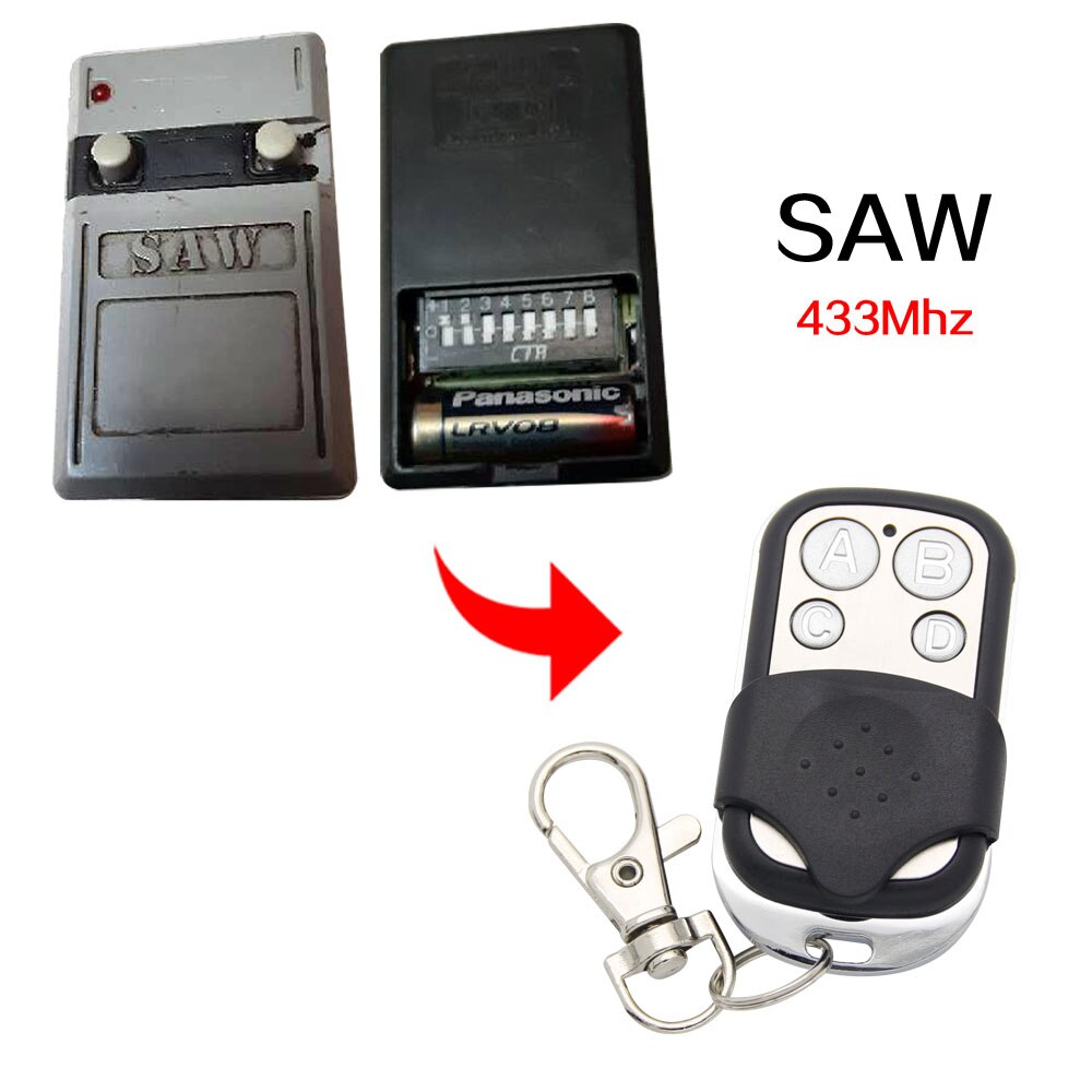 Saw Gate Garagedeur Afstandsbediening 433Mhz – Vicedeal