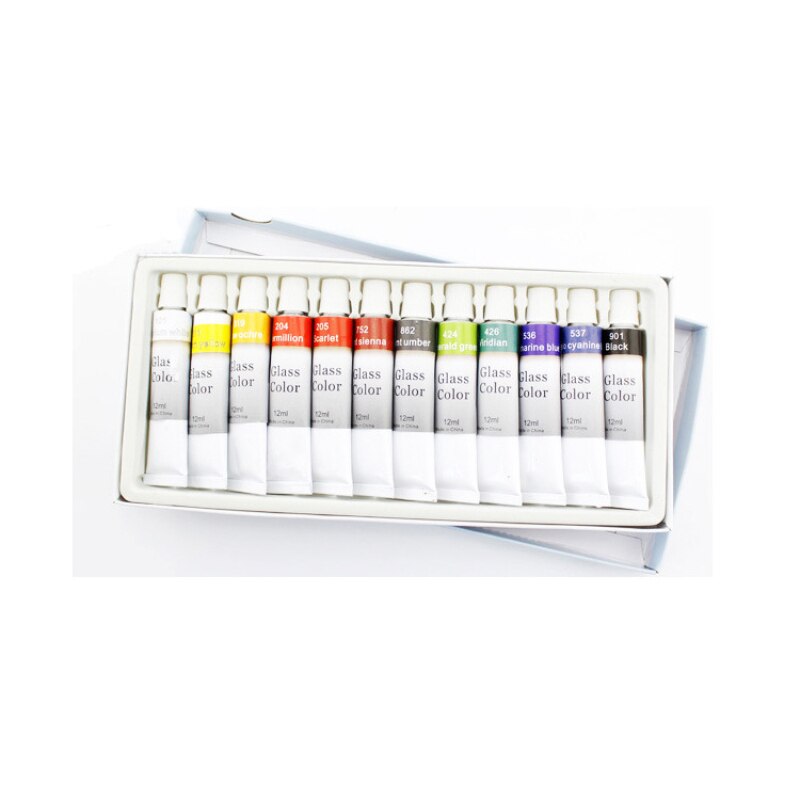 12 colours set of acrylic painting artist painter ... – Vicedeal