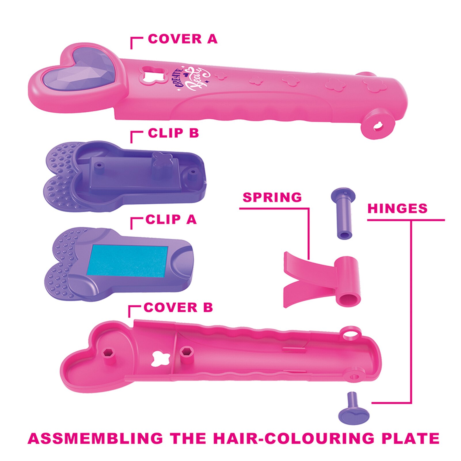 Non-toxic One-time Hair Color Kit 3 Colors Hair Dy... – Grandado