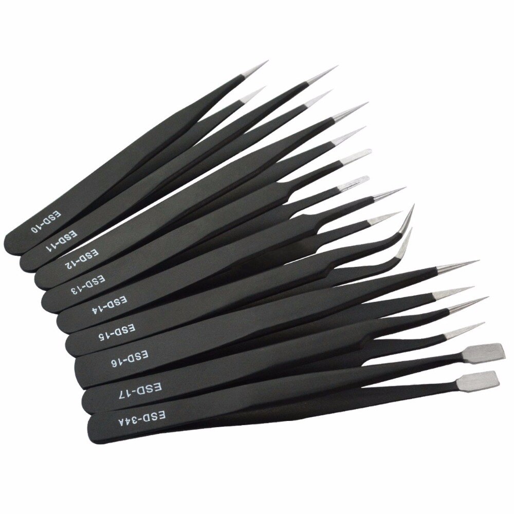 Senaste 9 st esd rostfritt stål pincett kit precis... – Grandado