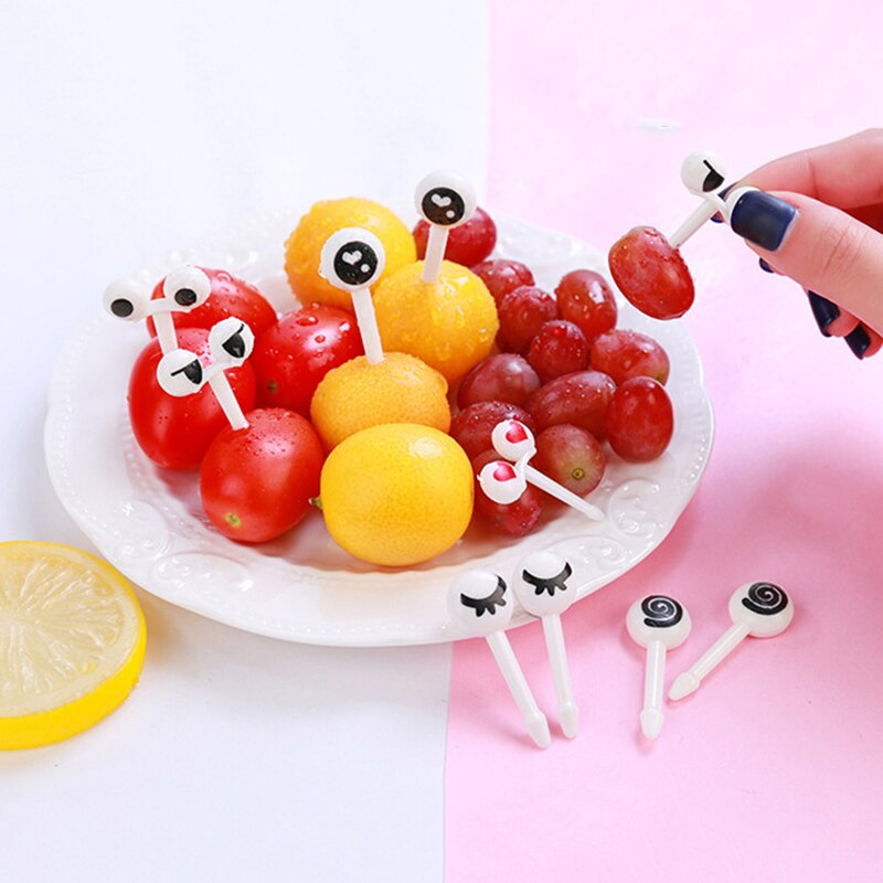 10Pcs/Set Mini Skewers Cute Cartoon Eyes Kawaii Lu... – Grandado