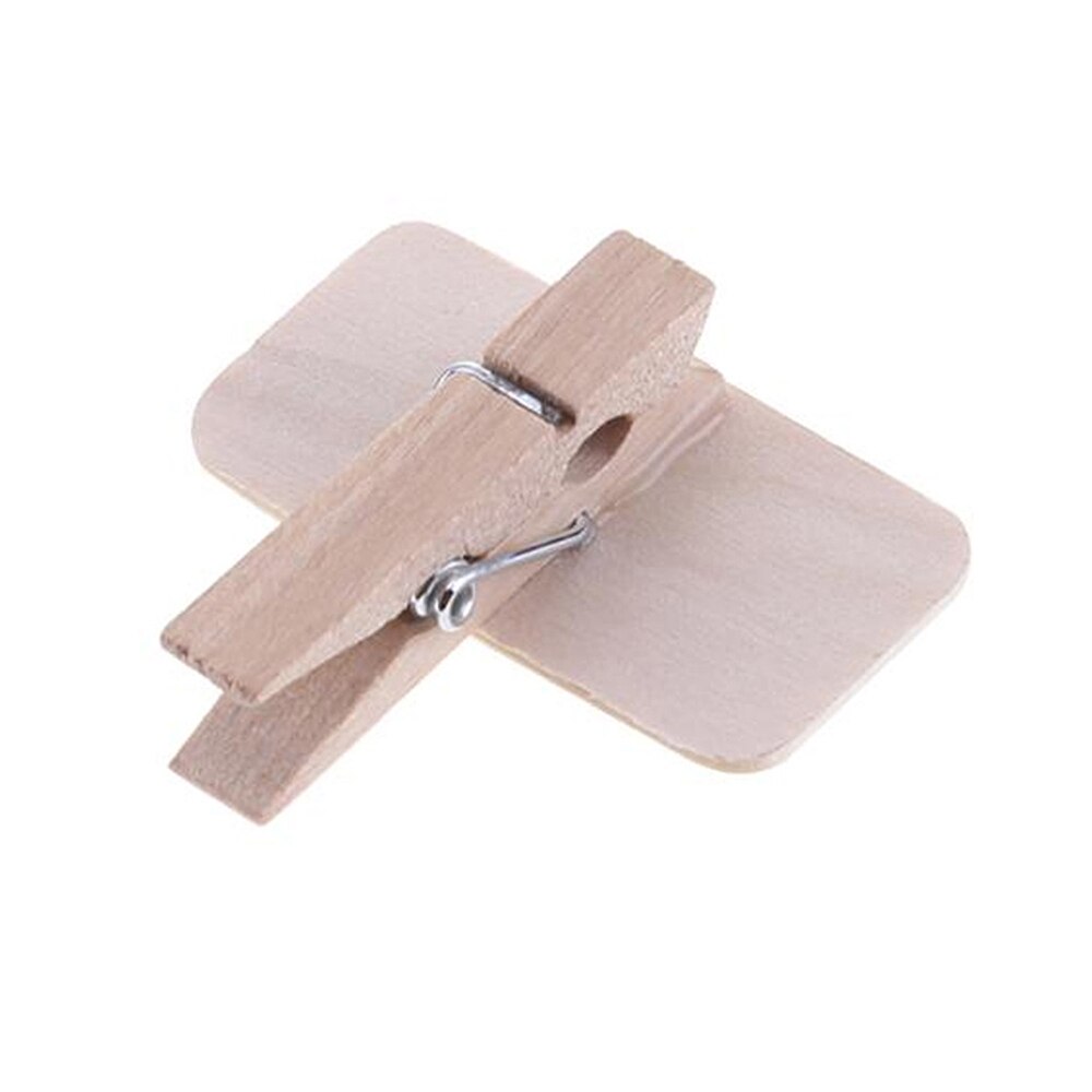 50pcs Mini blackboard wood message slate rectangle... – Vicedeal