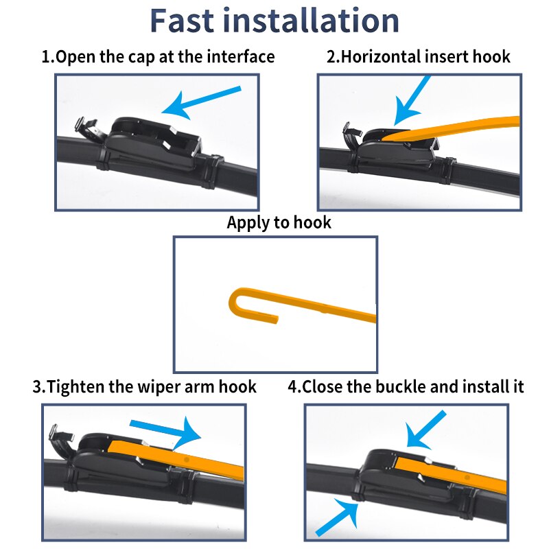 Twice the life span Universal U-Type Windshield Wi... – Grandado