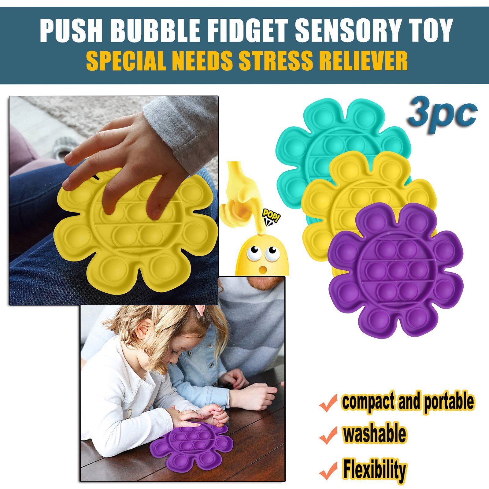 Volwassen Kinderen Antistress Speelgoed Fidget Spi... – Vicedeal