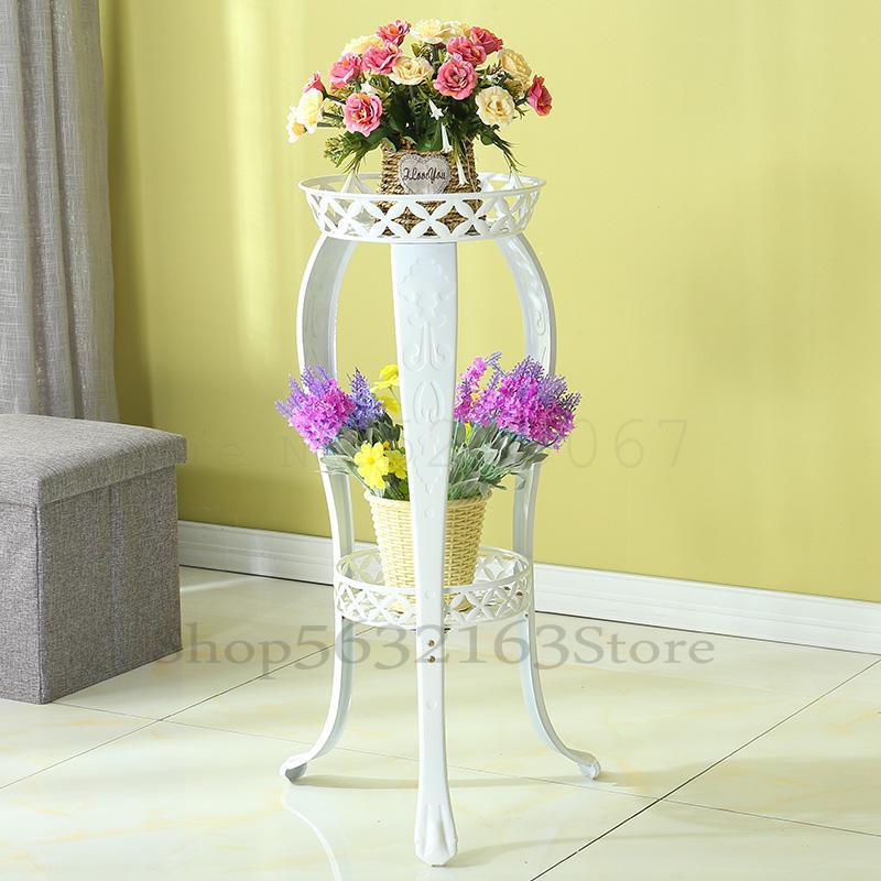 Iron flower stand multi-layer flower shelf indoor ... – Vicedeal