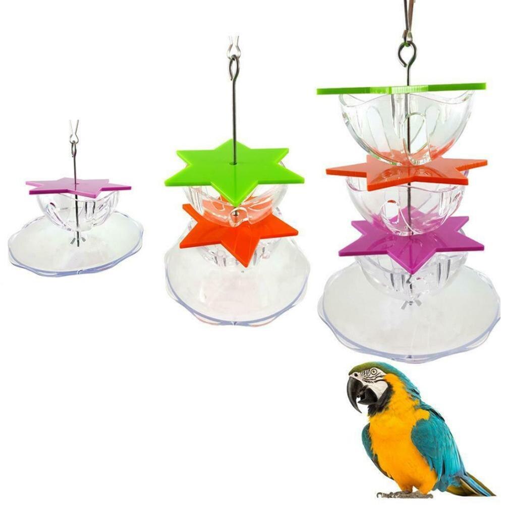 Parrot Bird Biting Toy Hanging Treat Foraging Hexa... – Vicedeal