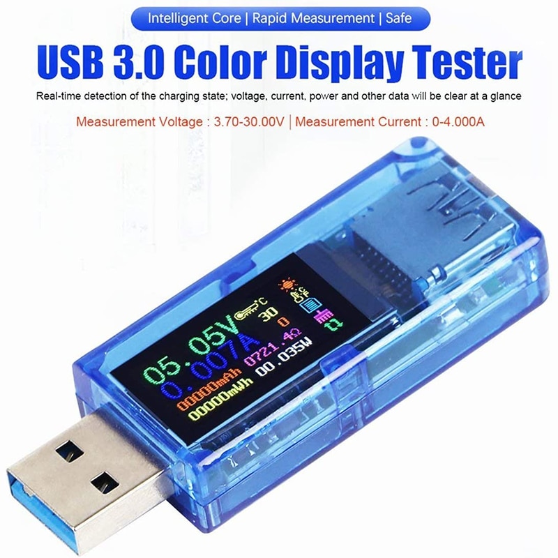 Usb 3.0- vermogensmeter 0-4a 3.7-30v , multimeter,... – Grandado
