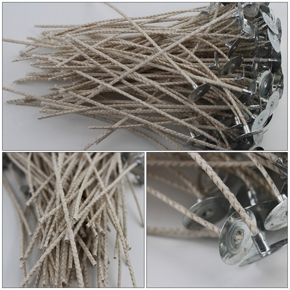 200pcs Wicks with Sustainer Cotton Core Waxed Cand... – Vicedeal
