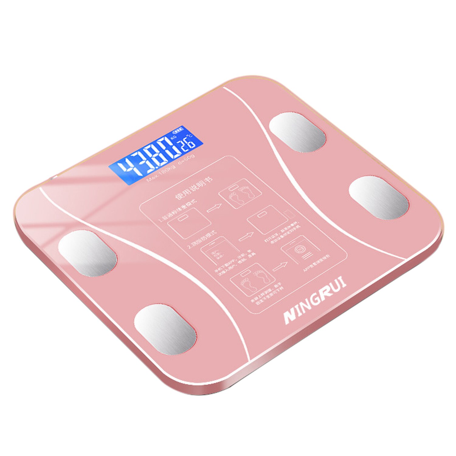 LED Household BT Intelligent Body Fat BMI Monitor ... – Grandado