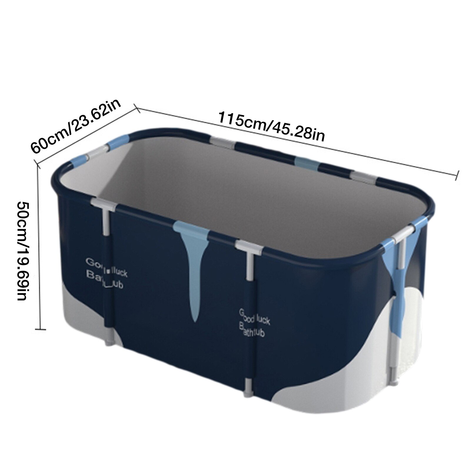 Folding Bathtub Adult Household Bath Double Foldab... – Grandado