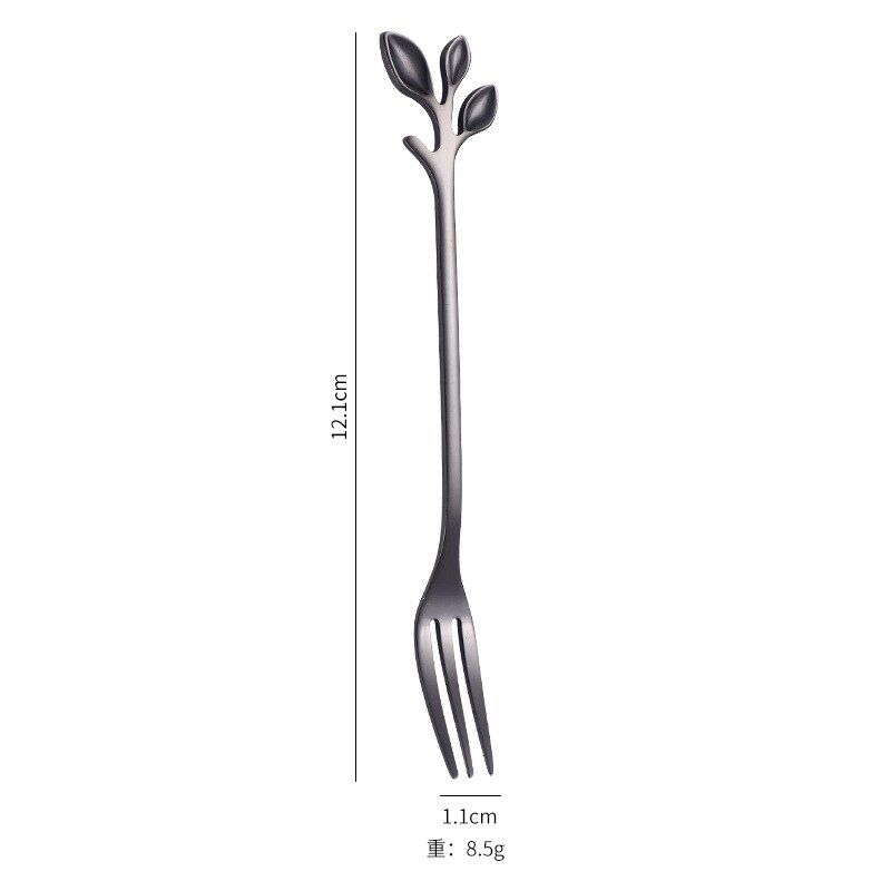 1PC Stainless Steel Coffee Scoop Leaf Spoon Fork T... – Grandado