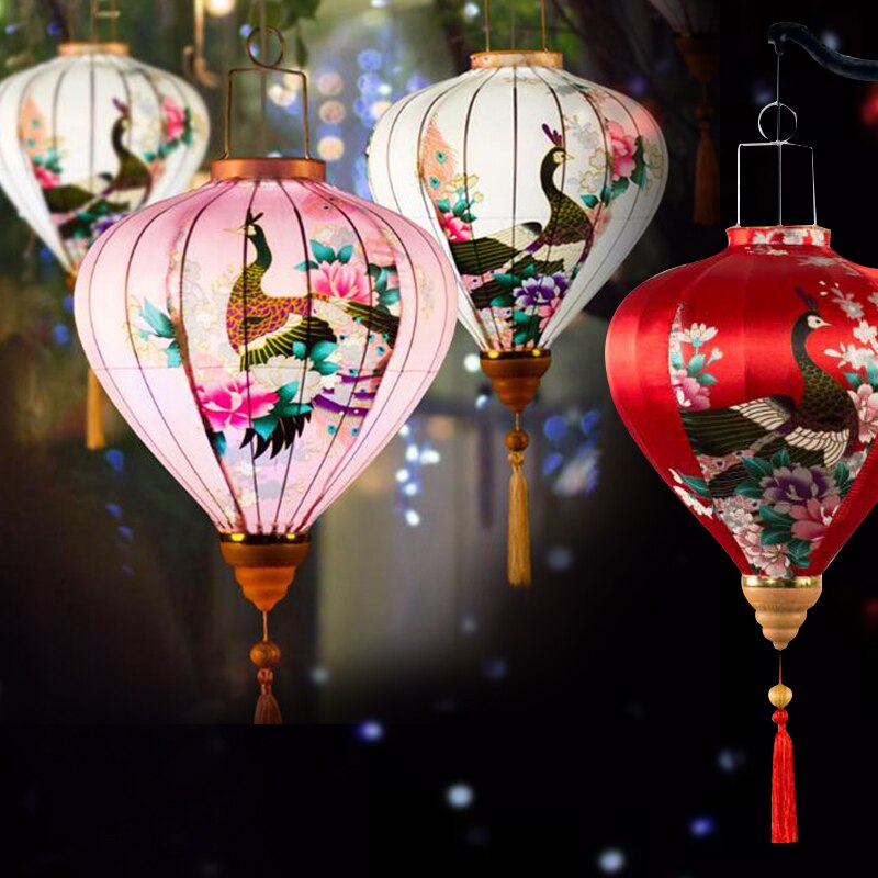 Year Red Lanterns Chinese Traditional Luminous Bal... – Grandado