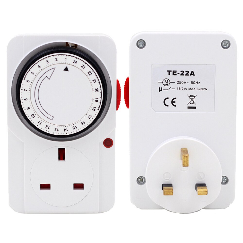 Indoor 24-Hour Mechanical Outlet Timer Daily Use C... – Grandado