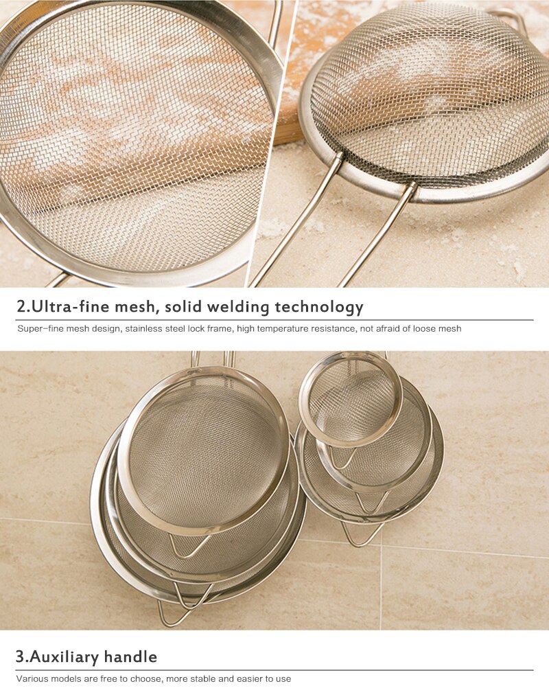 Kitchen Supply Fine Mesh Stainless Steel Strainer ... – Vicedeal