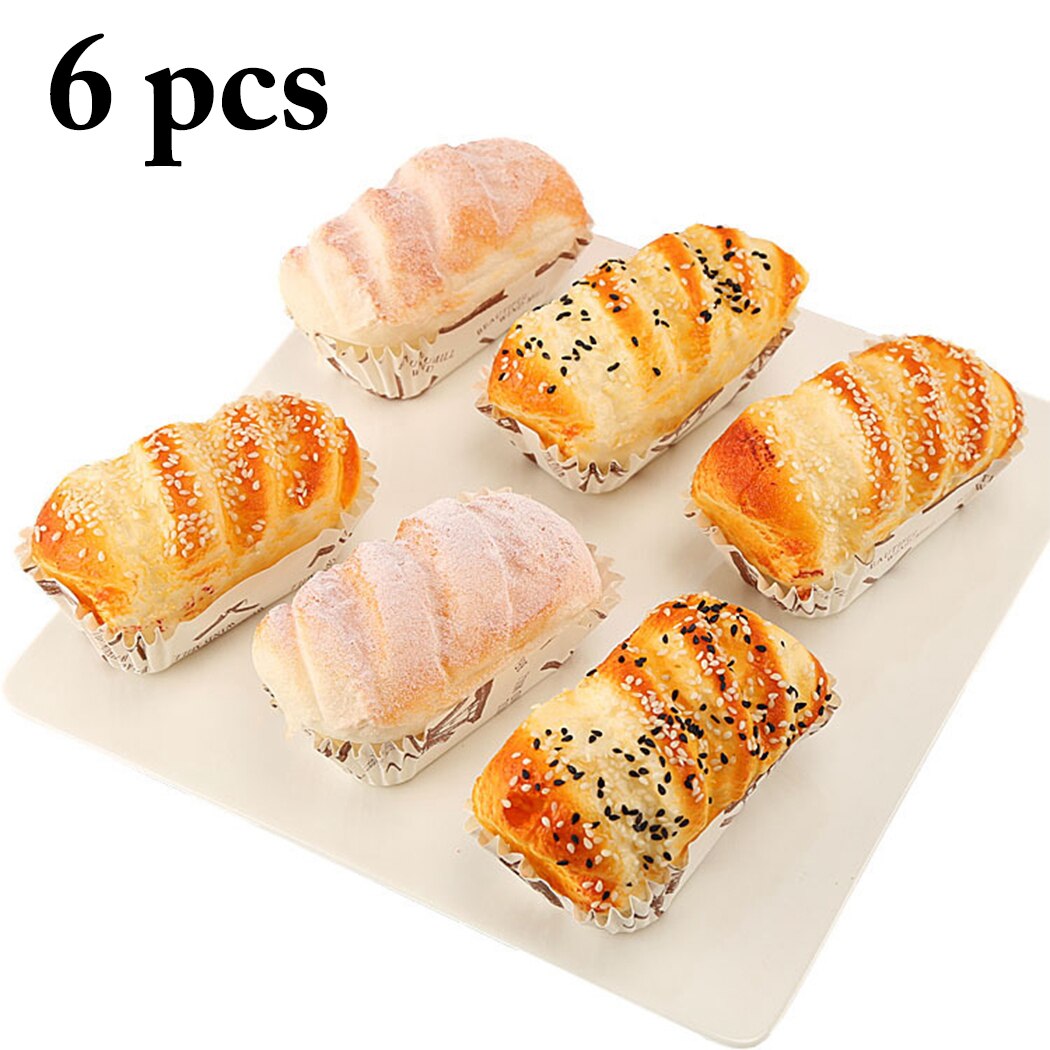 6PCS Lifelike Simulation Bread PU Model Long Sesam... – Grandado