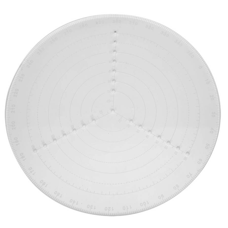 200mm Clear Clear Acrylic Round Center Finder Comp... – Grandado