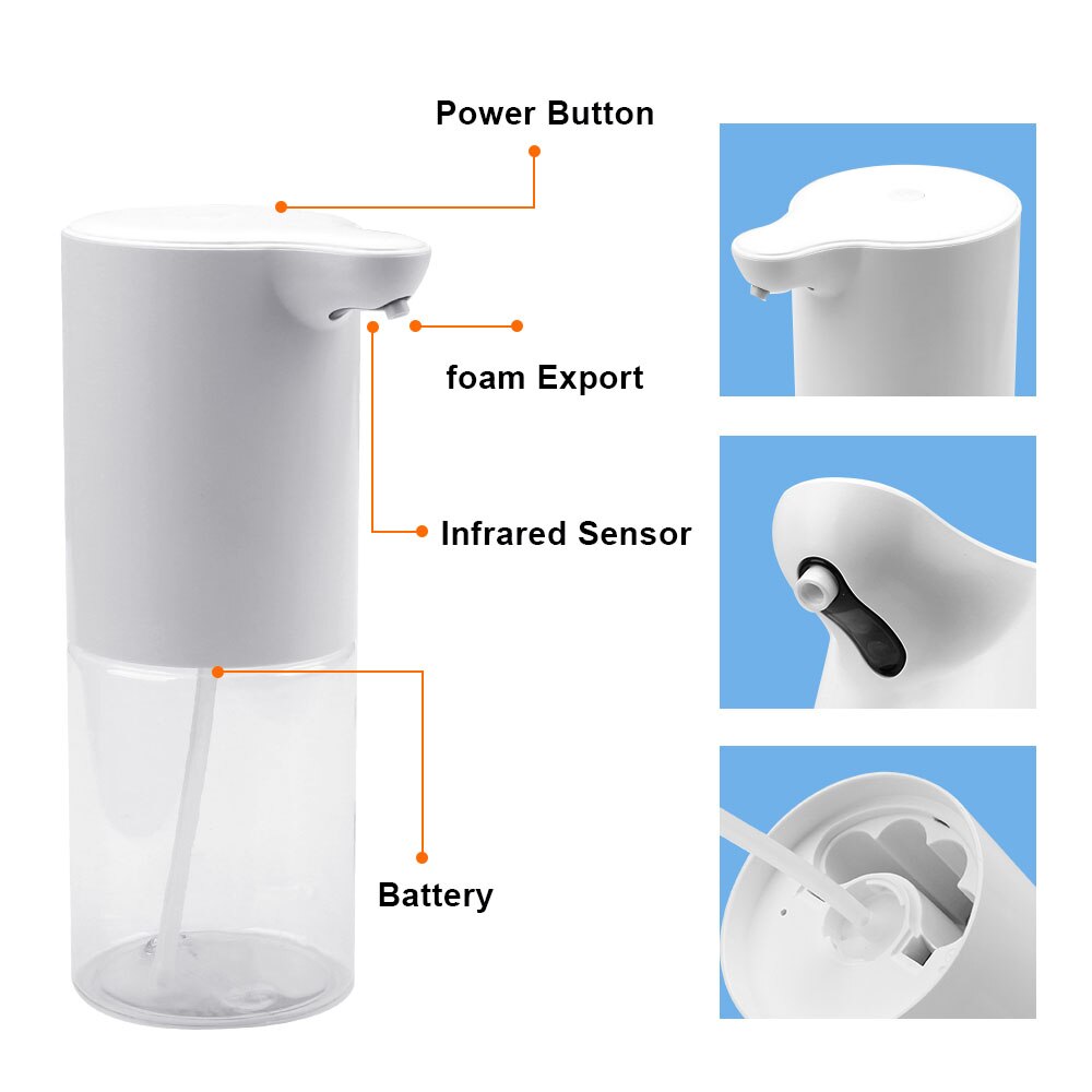 HILIFE Touchless Bathroom Foam Liquid Dispenser AB... – Grandado