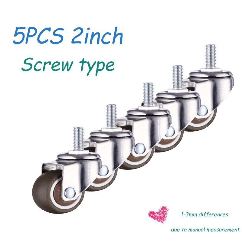 5pcs/Lot Office Chair Caster Wheels 1.5/2 Inch Swi... – Grandado