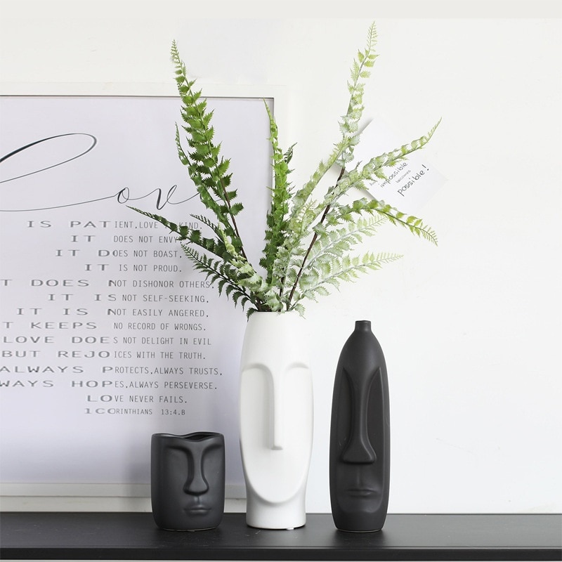 Modern Nordic Ceramic Vase Home Ceramic Decoration... – Grandado