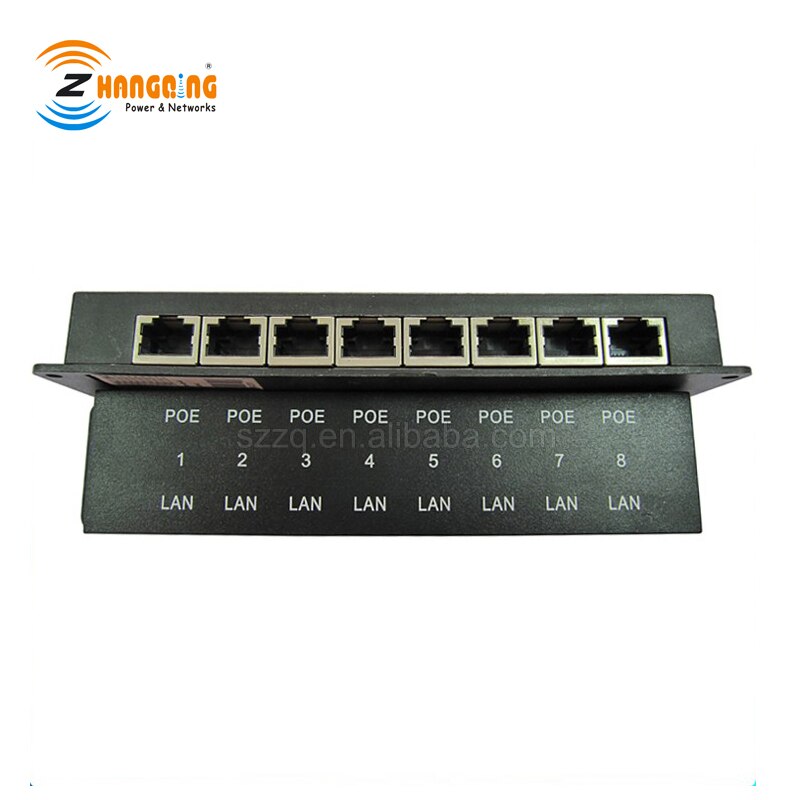 8 port passive POE injector Security Power over Et... – Grandado