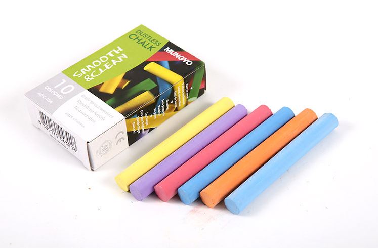 MUNGYO Clean Non-toxic Colored Chalk 10 Mounted Cr... – Grandado