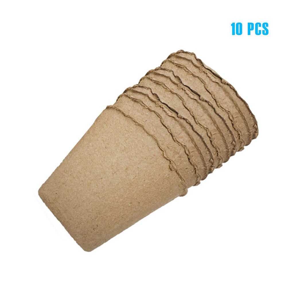 10/50/100 Pcs Peat Pots Pulp Flower Pot Nursery Pl... – Grandado
