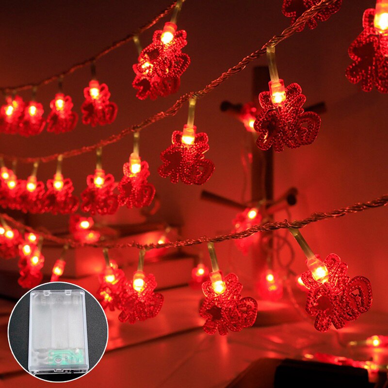 Traditional Chinese Knot Red Lantern LED String Li... – Vicedeal