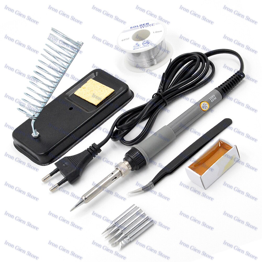 EU Plug Electric Soldering Iron Kit 60W 220V Tempe... – Vicedeal