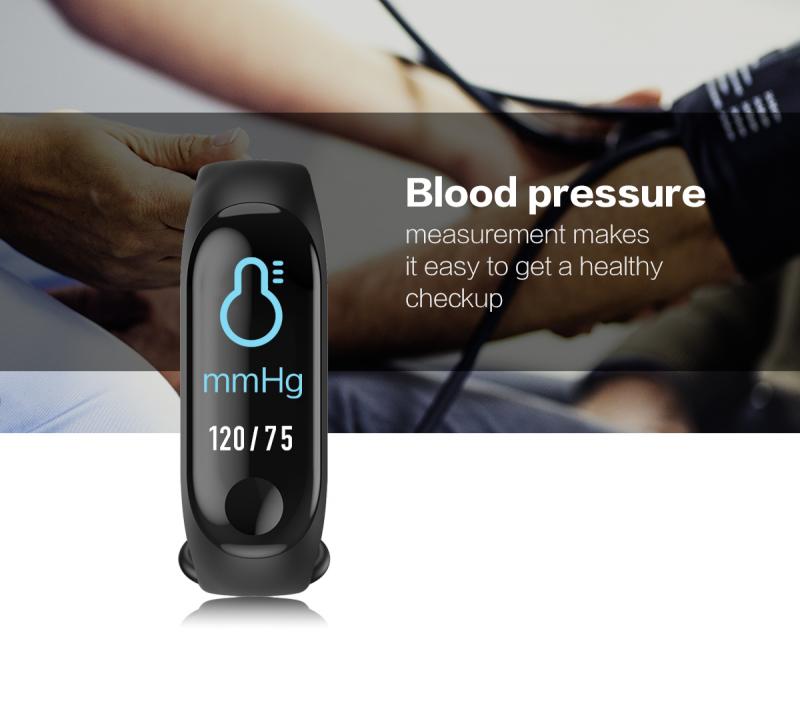 M3 Plus Pedometer Smart Armband Farbe Bildschirm B... – Vicedeal