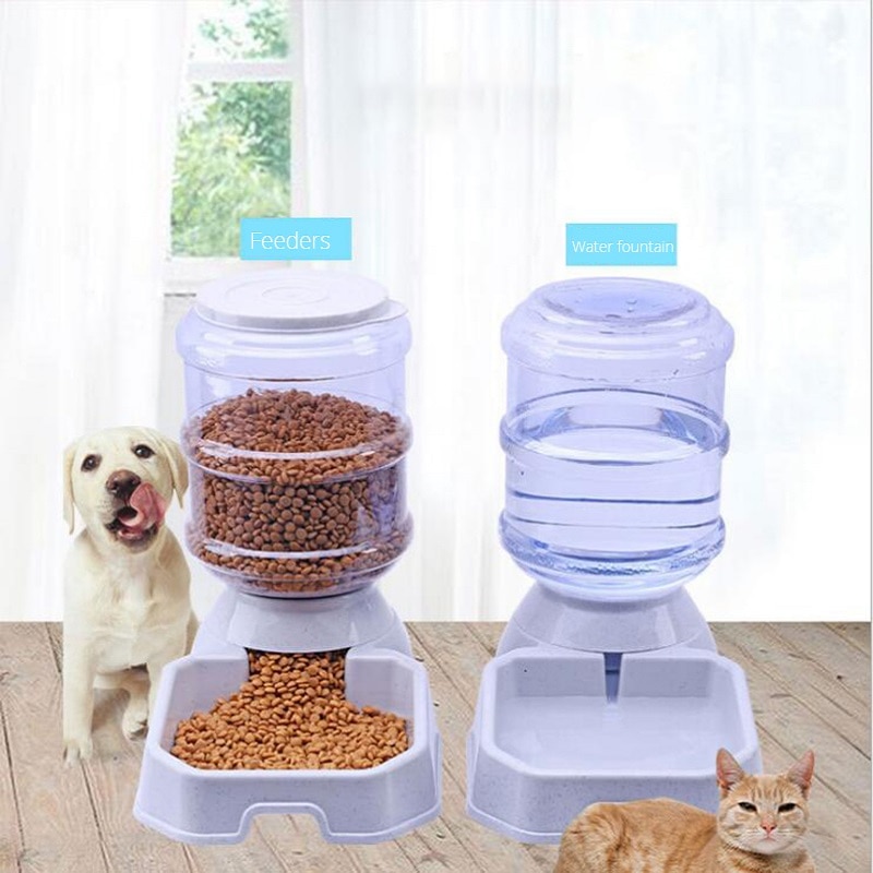 3.8L Plastic Pet drinkers cat dog automatic feeder... – Vicedeal