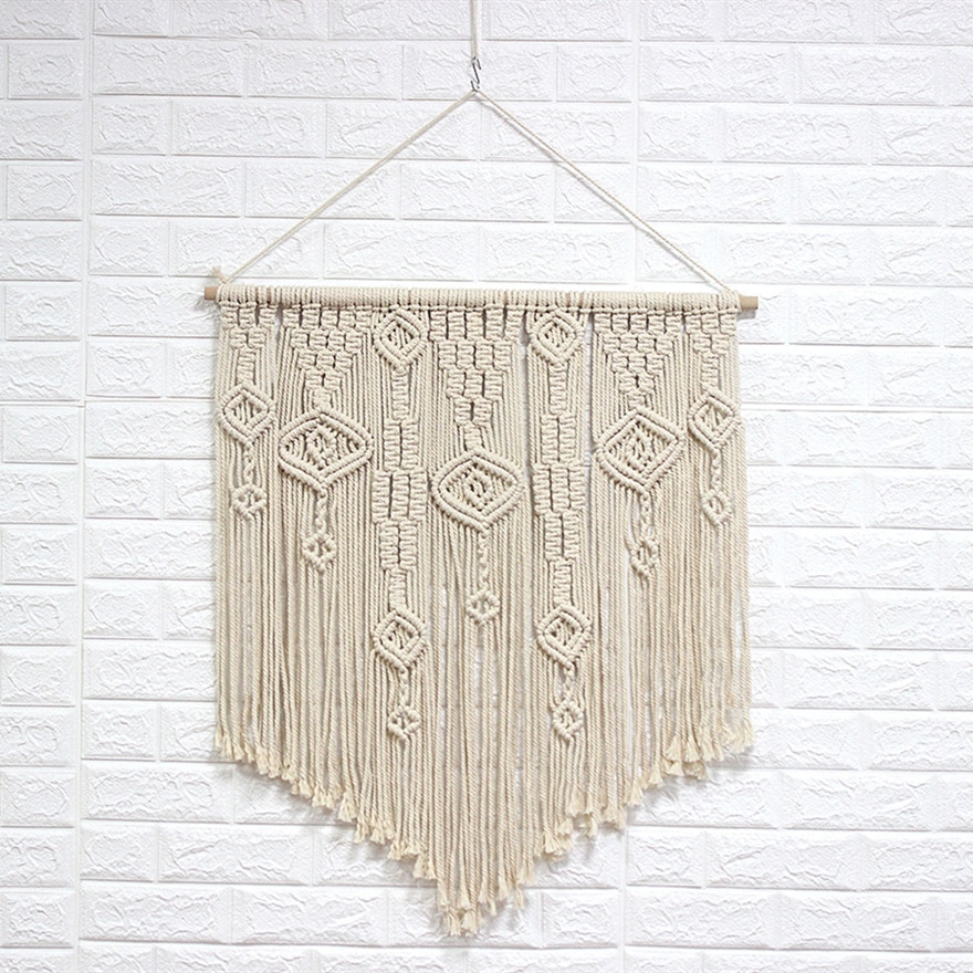 1pc Handicrafts Heart Macrame Wall Hanging Tapestr... – Grandado