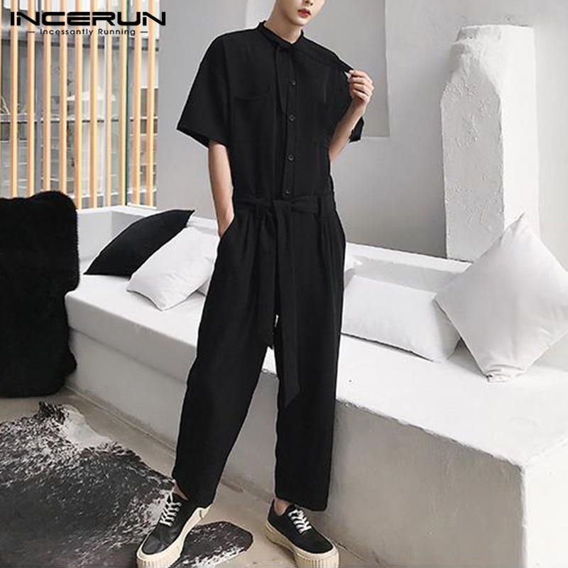 INCERUN Koreaanse Casual Mannen Effen Kleur Half M... – Vicedeal